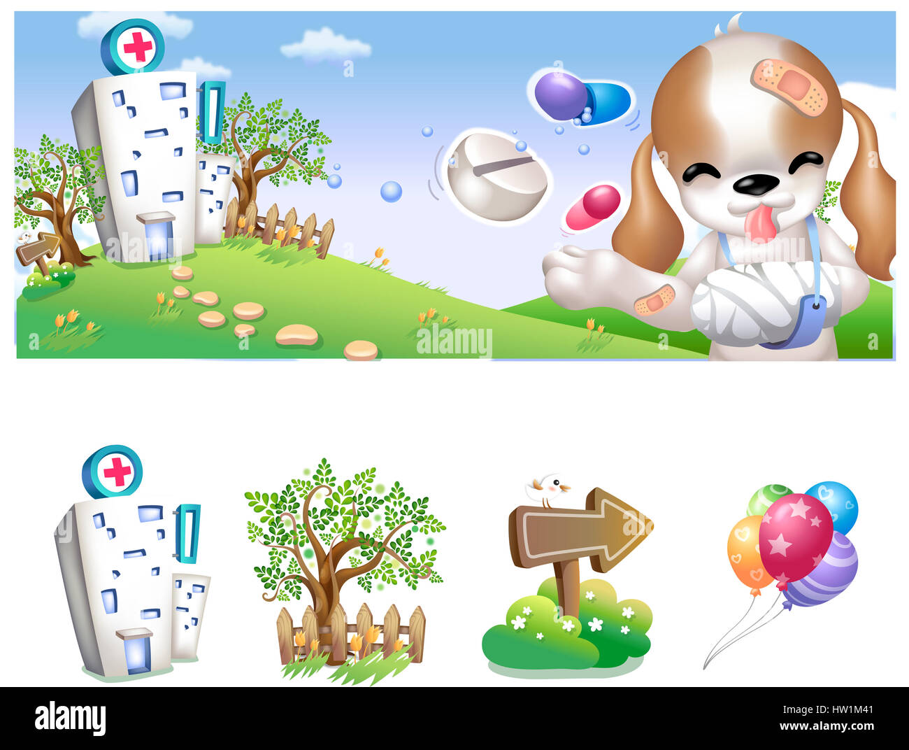 Children Cartoon World 2 Stock Photo - Alamy