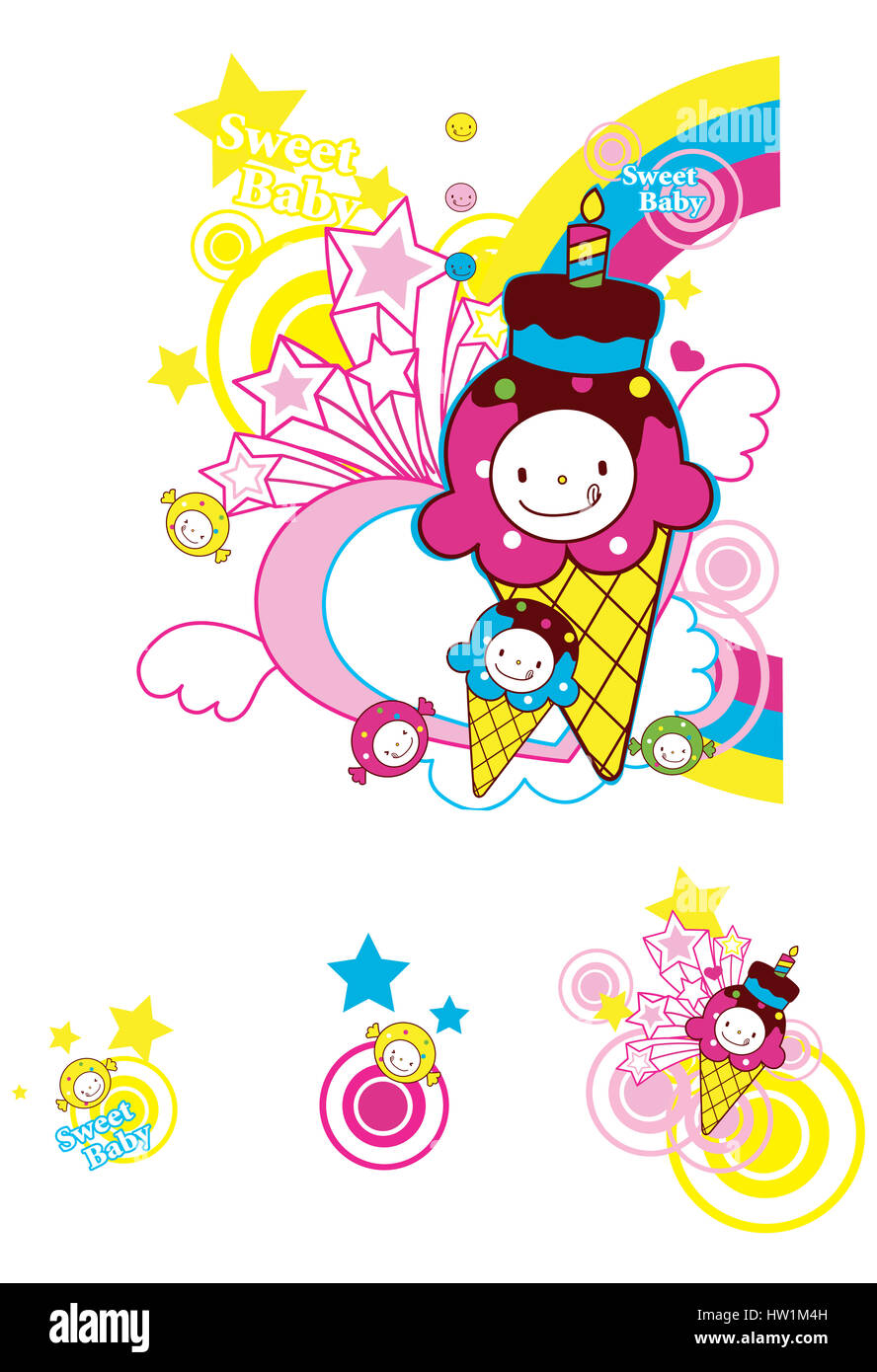 School children ice cream Cut Out Stock Images & Pictures - Alamy