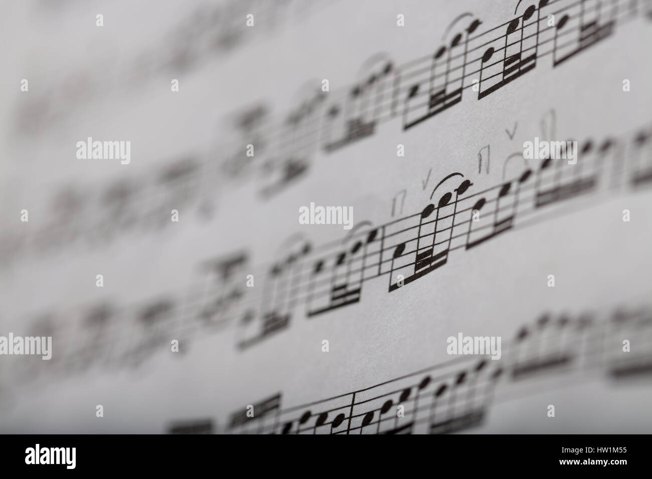 Musical score notes in hi-res stock photography and images - Alamy