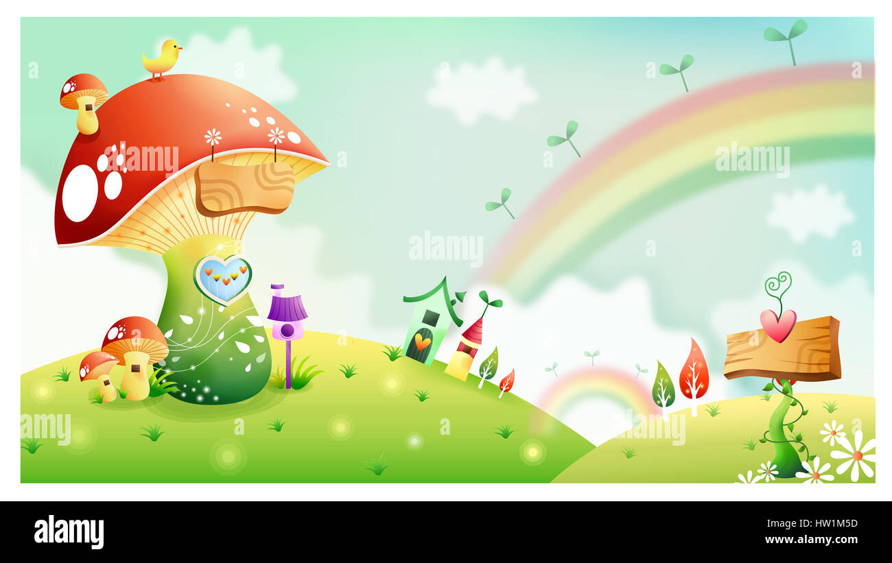 Children Cartoon World 2 Stock Photo - Alamy