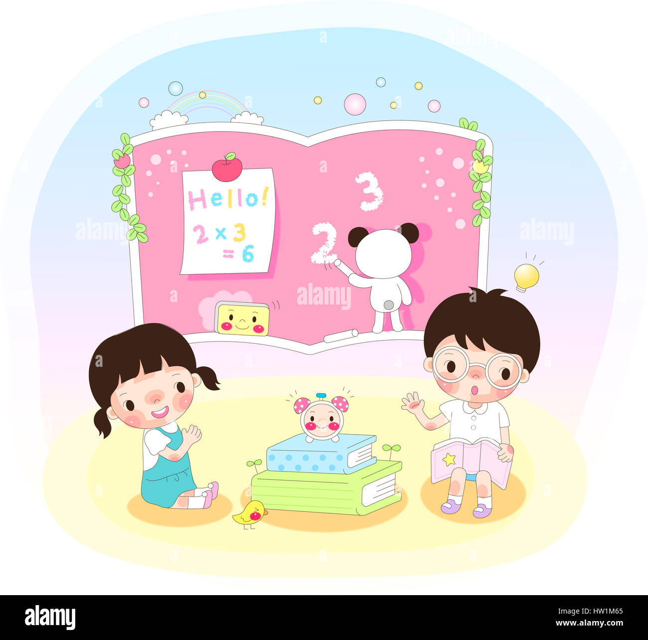 Children Cartoon World 2 Stock Photo - Alamy