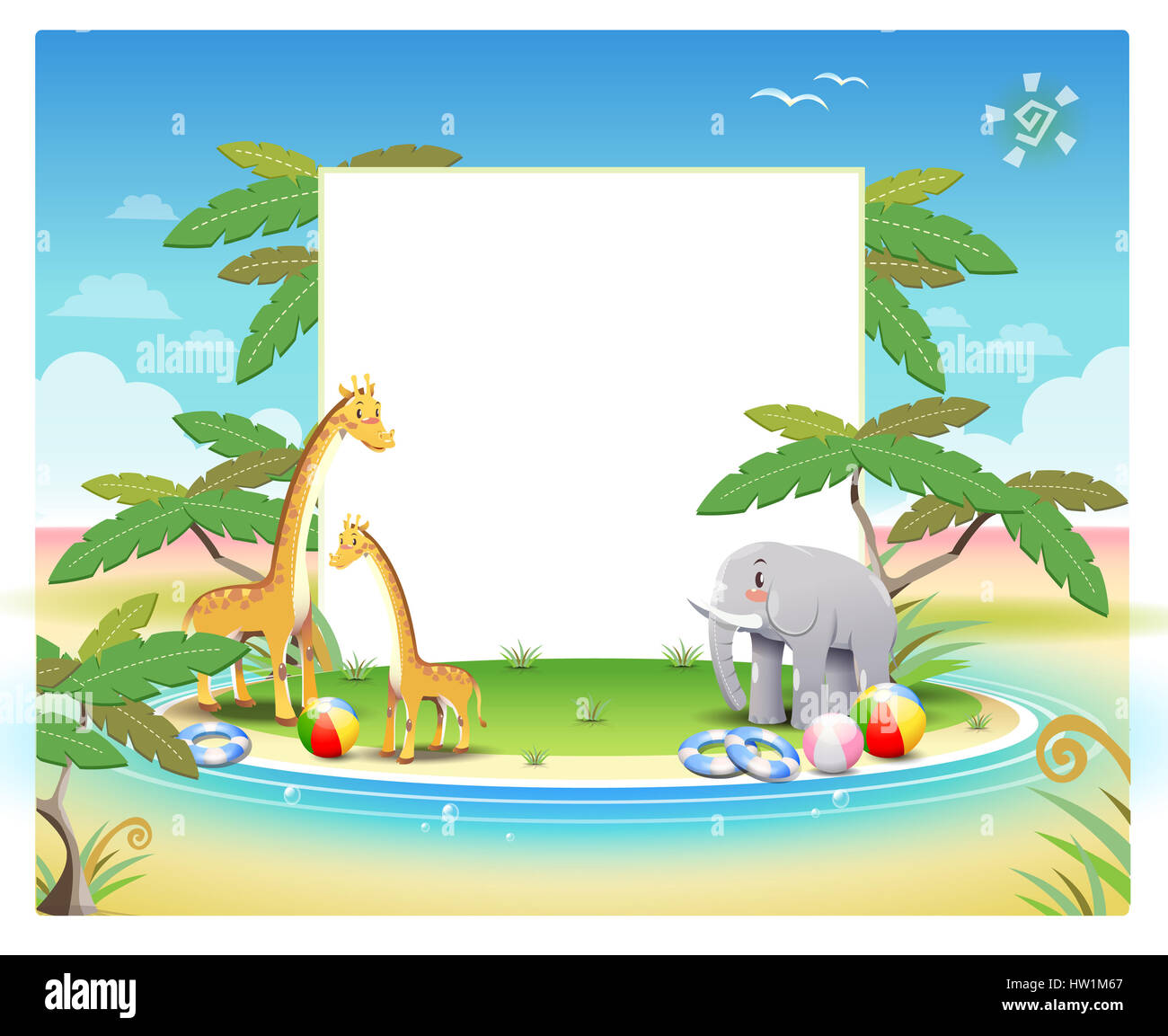 Children Cartoon World 2 Stock Photo - Alamy