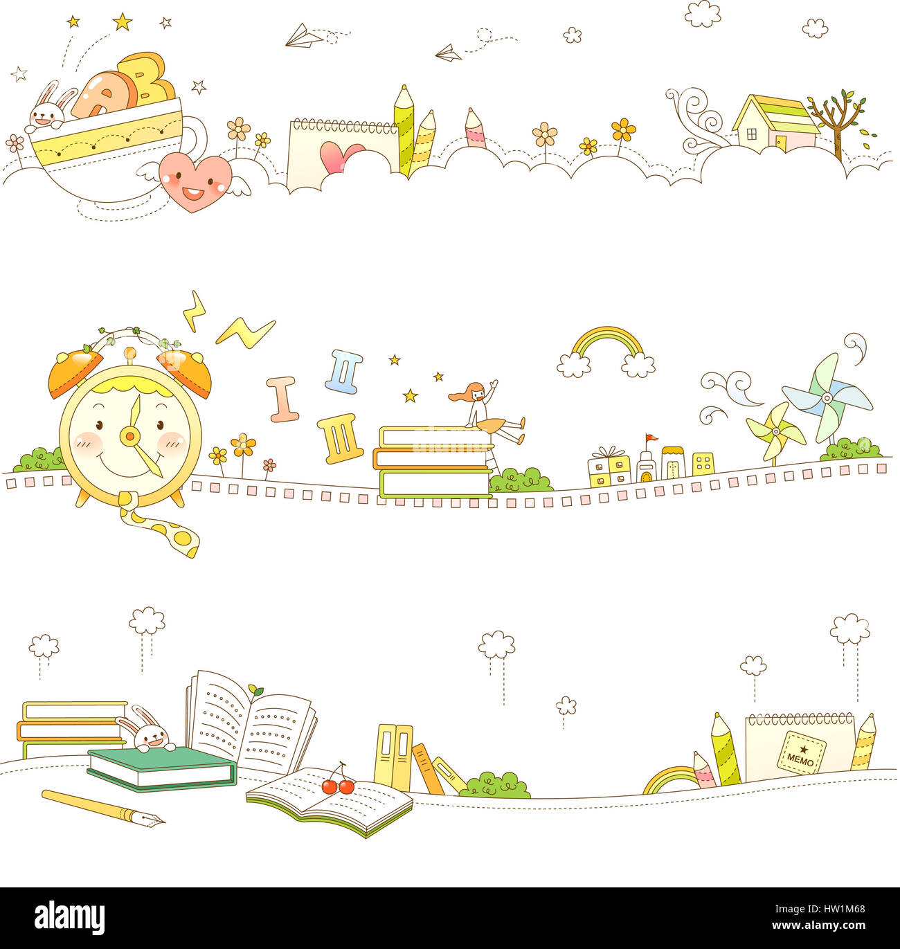 Children Cartoon World 2 Stock Photo - Alamy