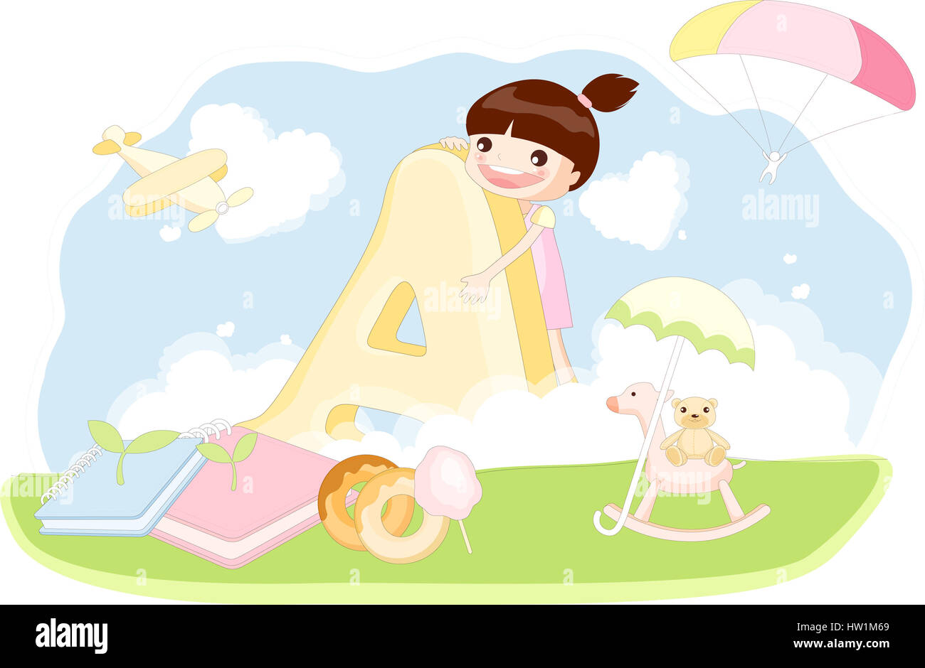 Children Cartoon World 2 Stock Photo - Alamy