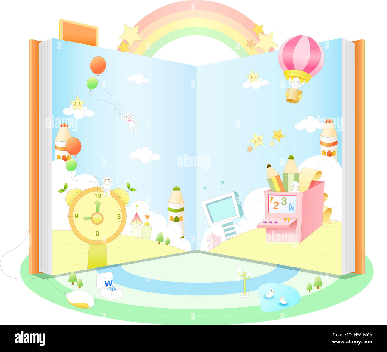 Children Cartoon World 2 Stock Photo - Alamy