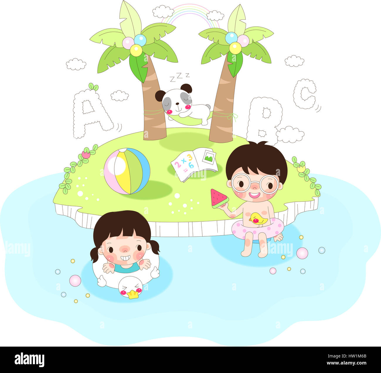 Children Cartoon World 2 Stock Photo - Alamy