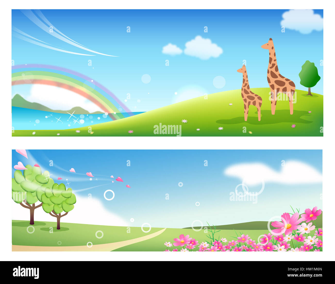 Children Cartoon World 2 Stock Photo - Alamy