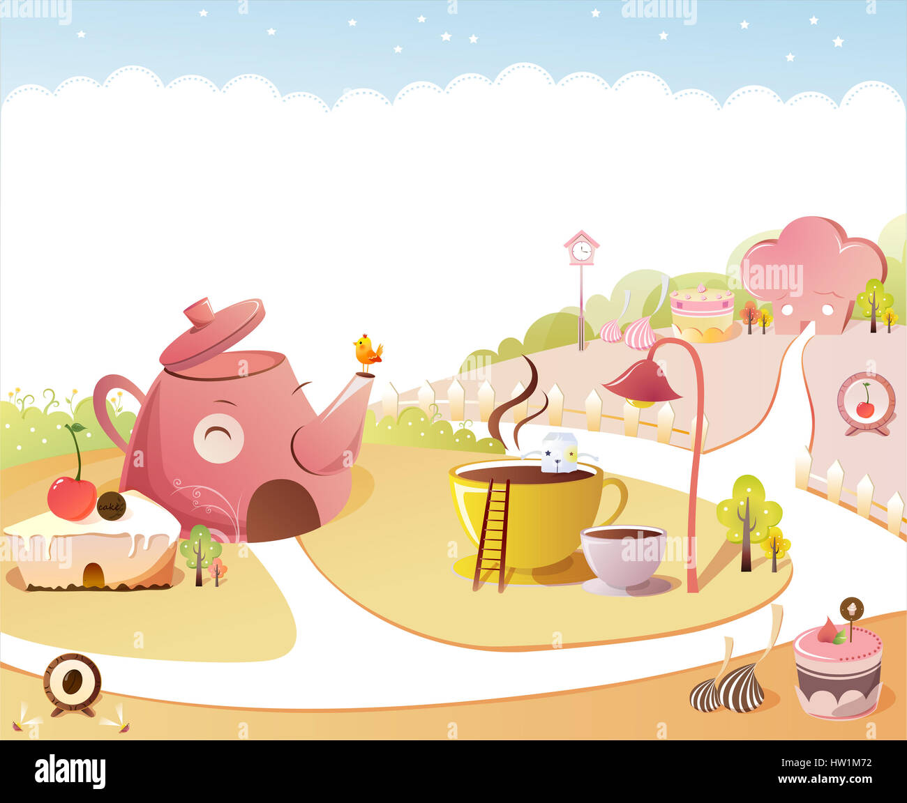Children Cartoon World 2 Stock Photo - Alamy