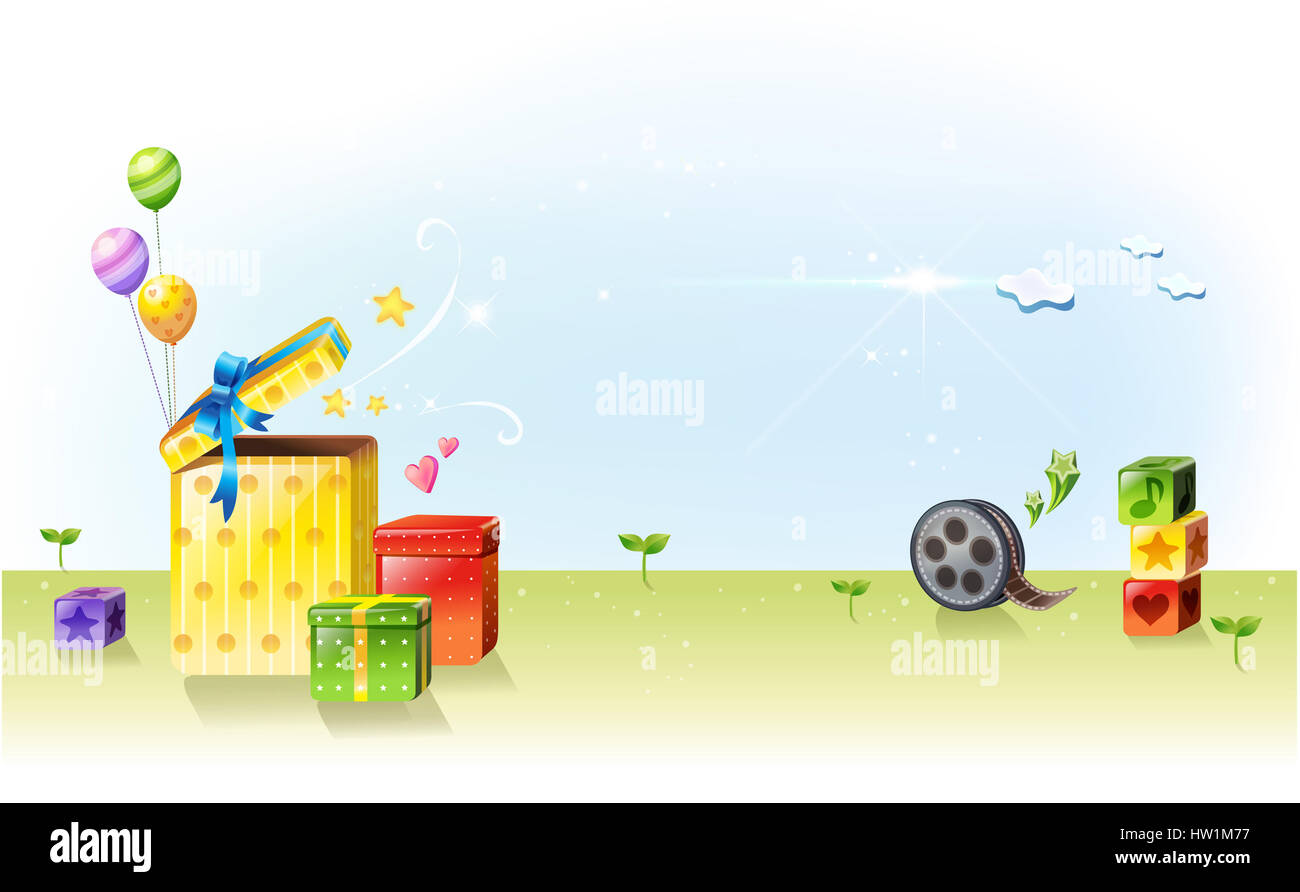 Vector cartoon style party Cut Out Stock Images & Pictures - Alamy