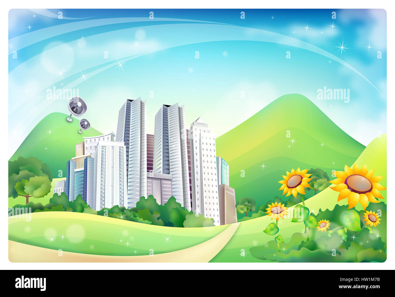 Children Cartoon World 2 Stock Photo - Alamy