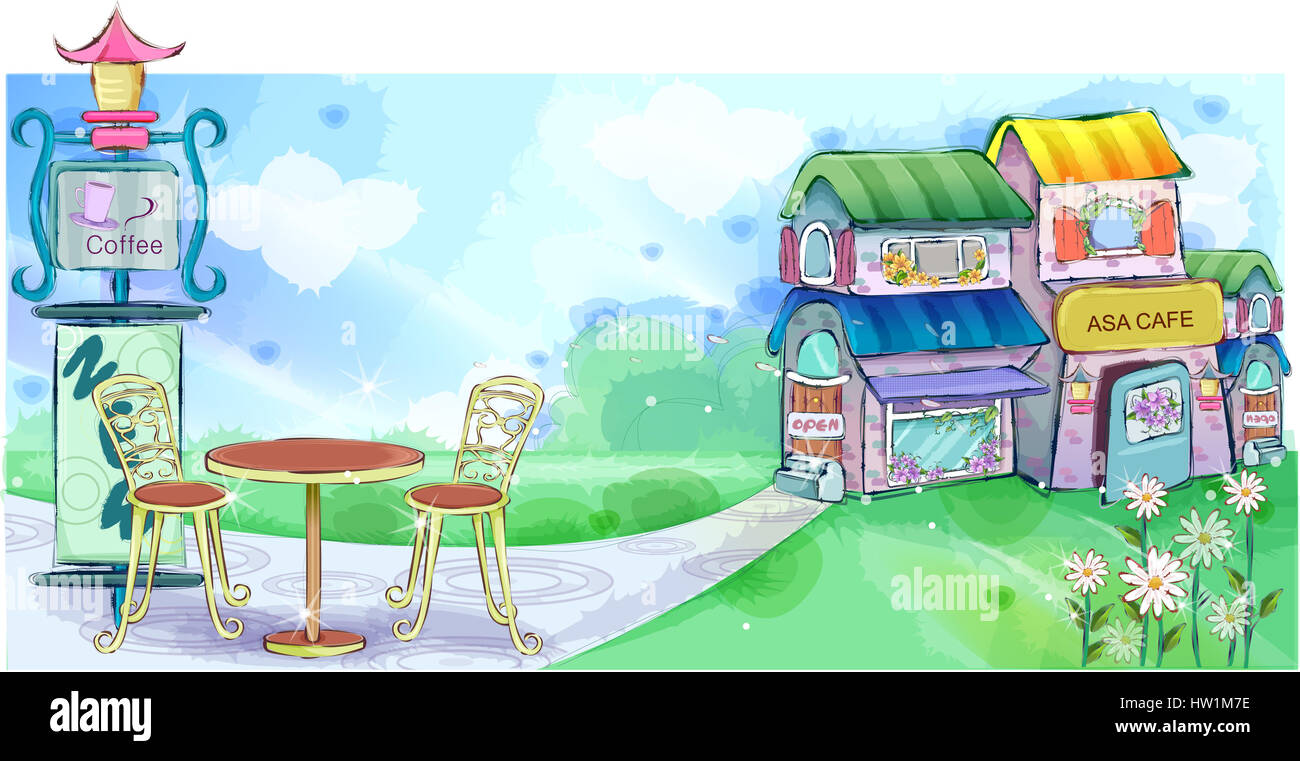 Children Cartoon World 2 Stock Photo - Alamy