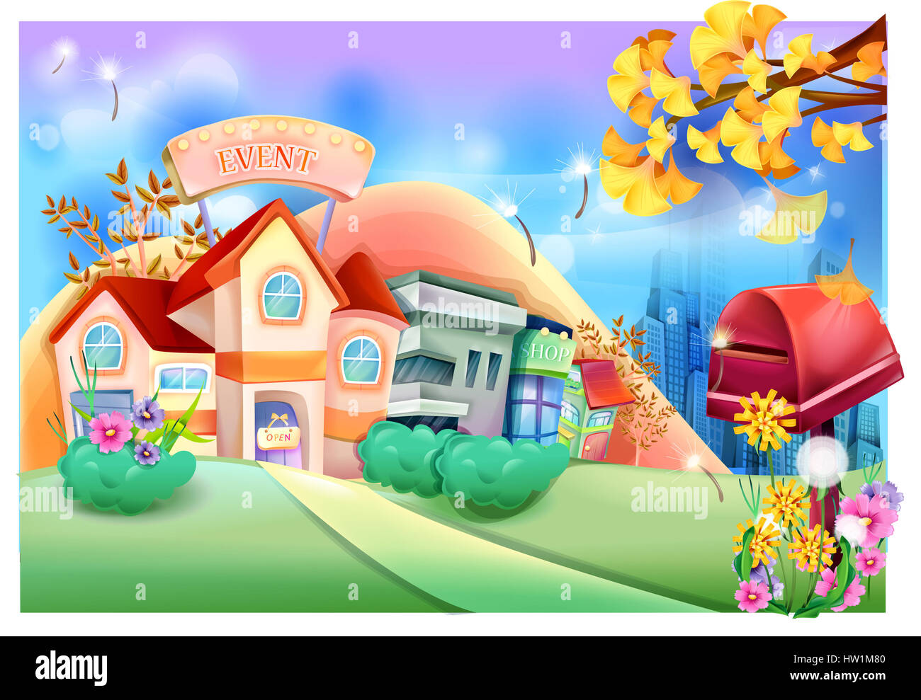 Children Cartoon World 2 Stock Photo - Alamy