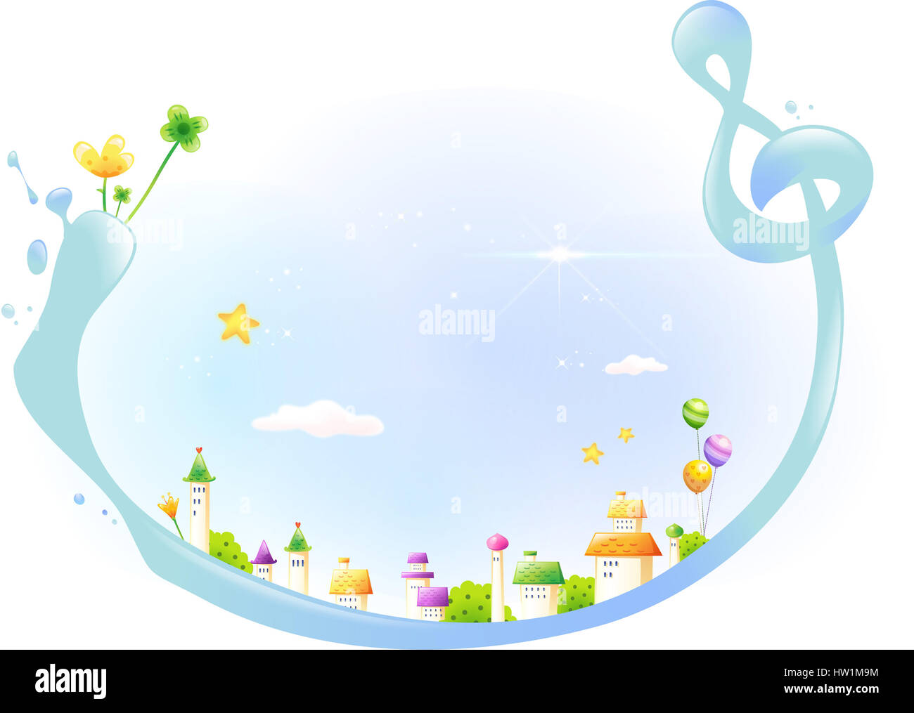 Children Cartoon World 3 Stock Photo - Alamy