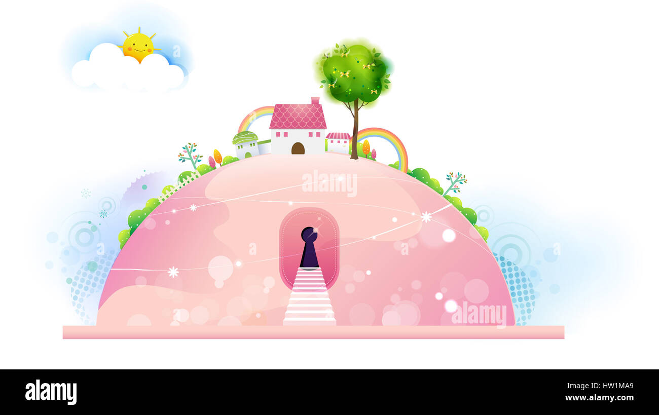 Children Cartoon World 3 Stock Photo - Alamy