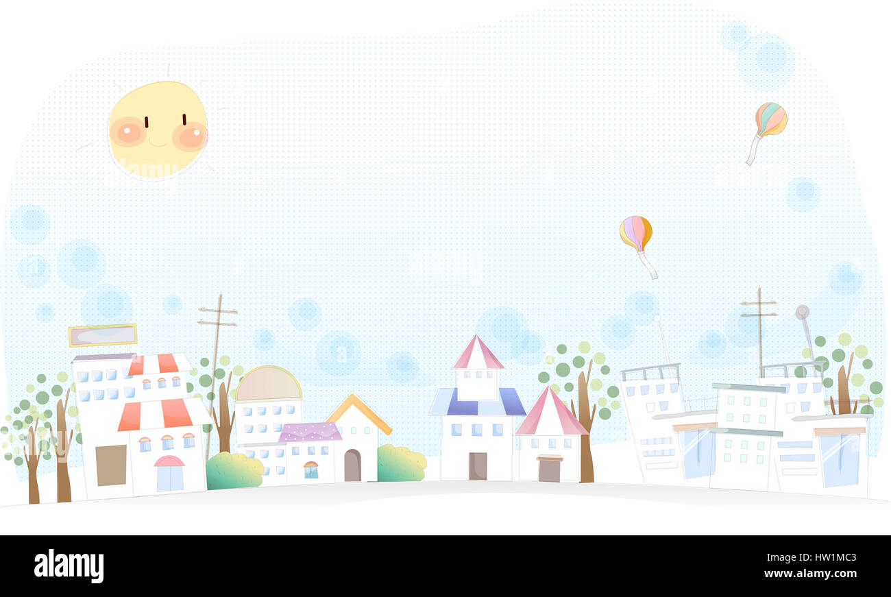 Children Cartoon World 3 Stock Photo - Alamy