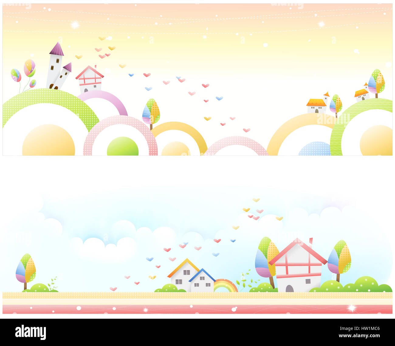 Children Cartoon World 3 Stock Photo - Alamy