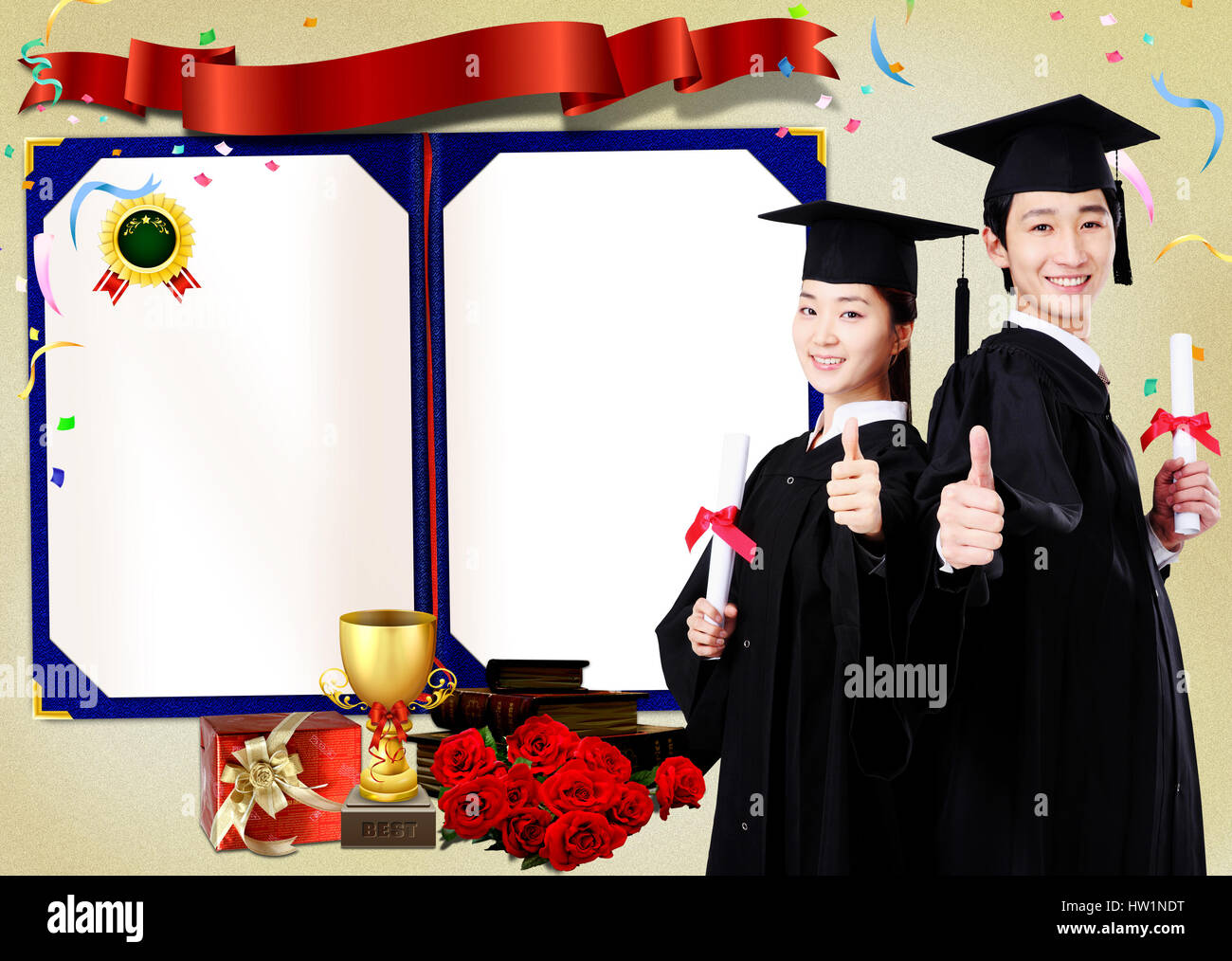 Graduation cap decorated hi-res stock photography and images - Alamy