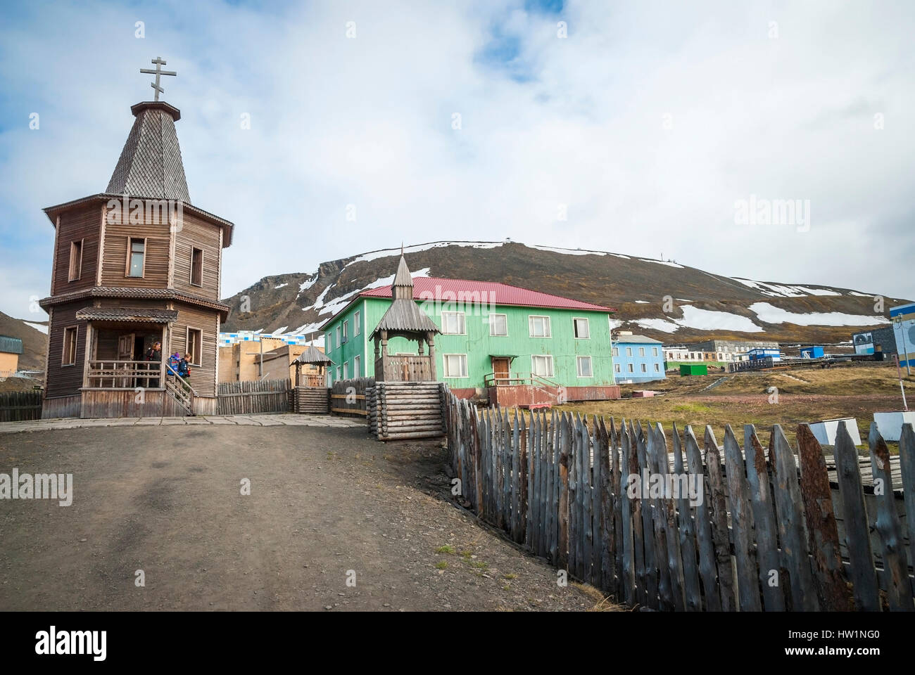 Russian orthodox church in barentsburg hi-res stock photography and ...