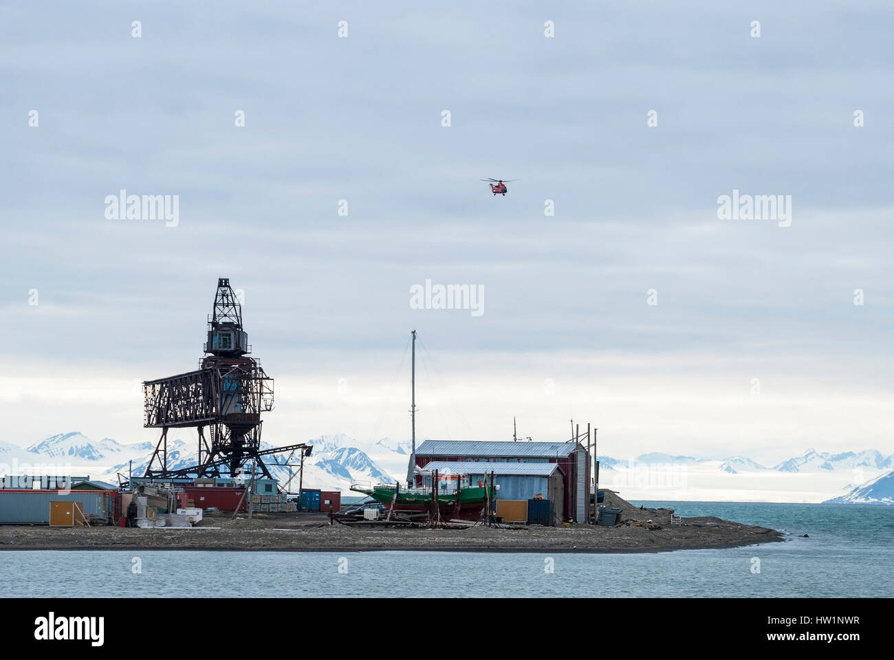Port Longyearbyen Spitsbergen Svalbard High Resolution Stock ...