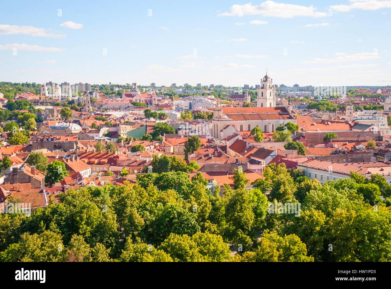 Vilnius skyline, capital of Lithuania in summer Stock Photo - Alamy