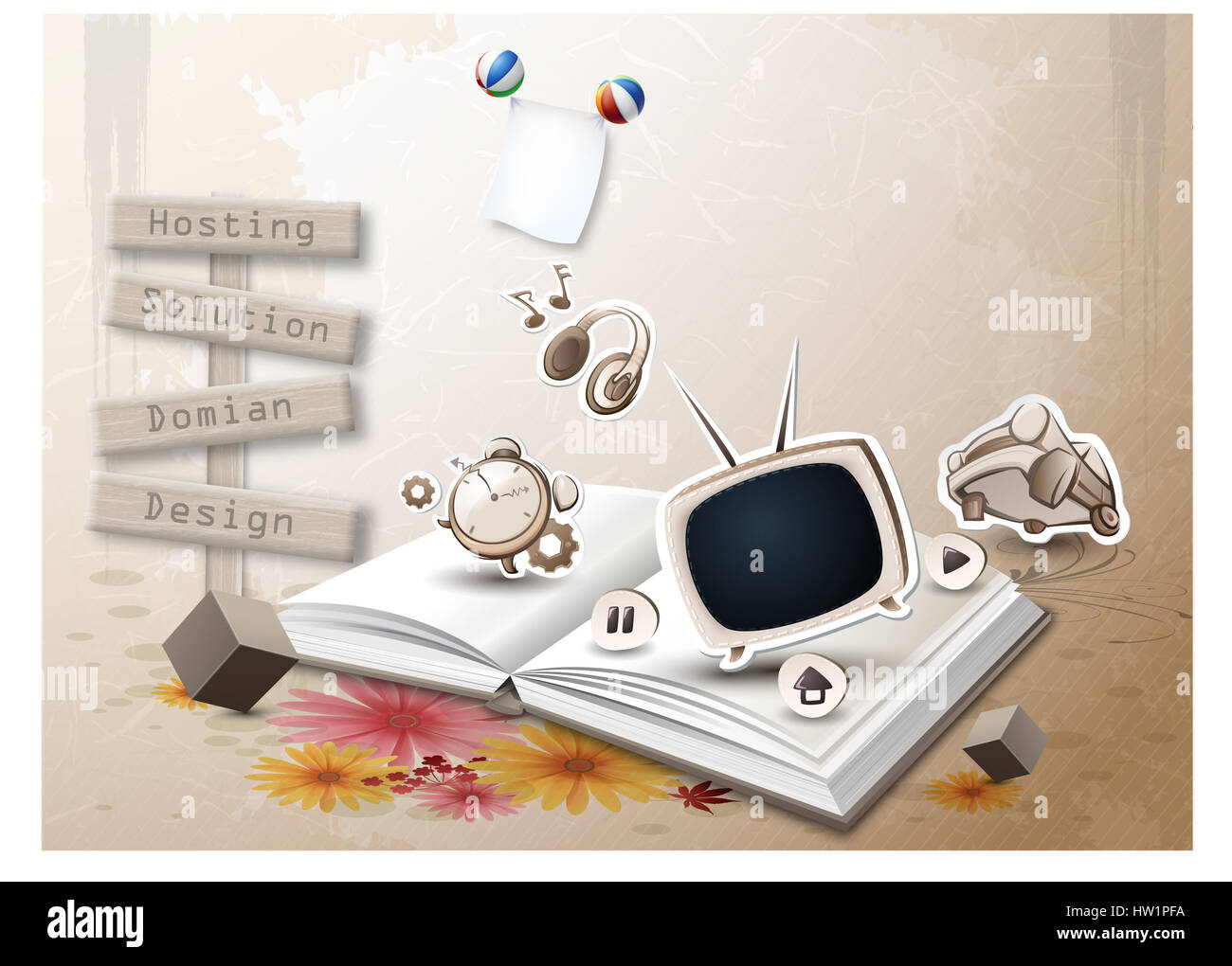 Pop art style vector Cut Out Stock Images & Pictures - Alamy