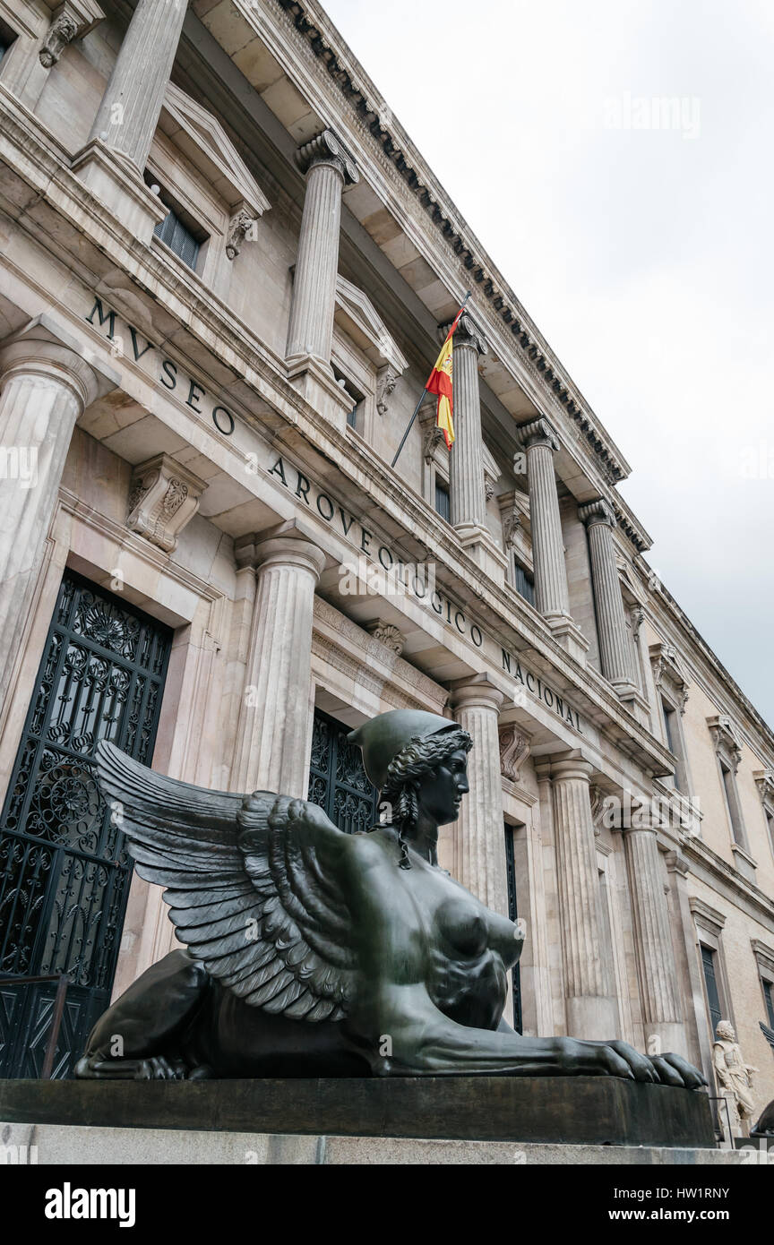 Madrid, Spain - September 27, 2014: Outdoors view of National ...