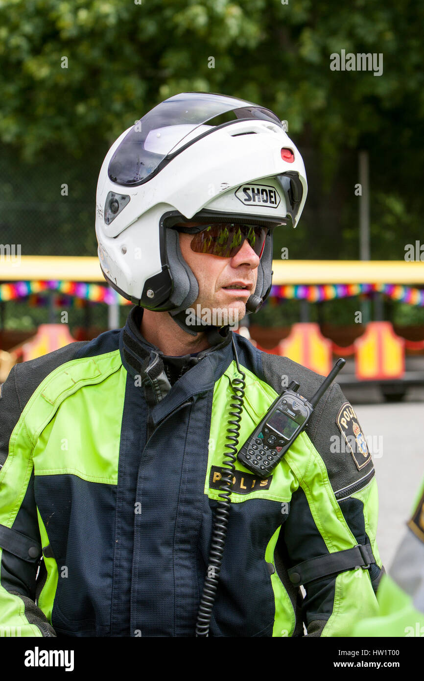 Motorcycle Police, Stockholm, Sweden Stock Photo - Alamy