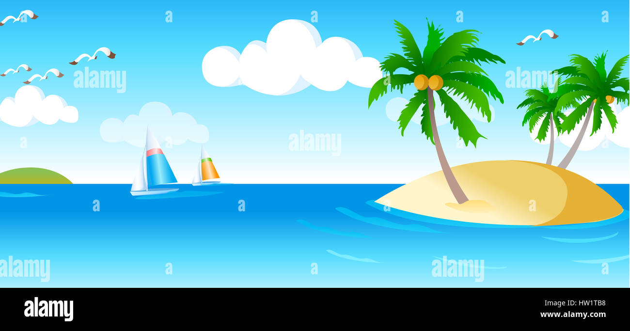 beauty in nature,bird,avian,clipart,cloud,coconut palm tree,color ...