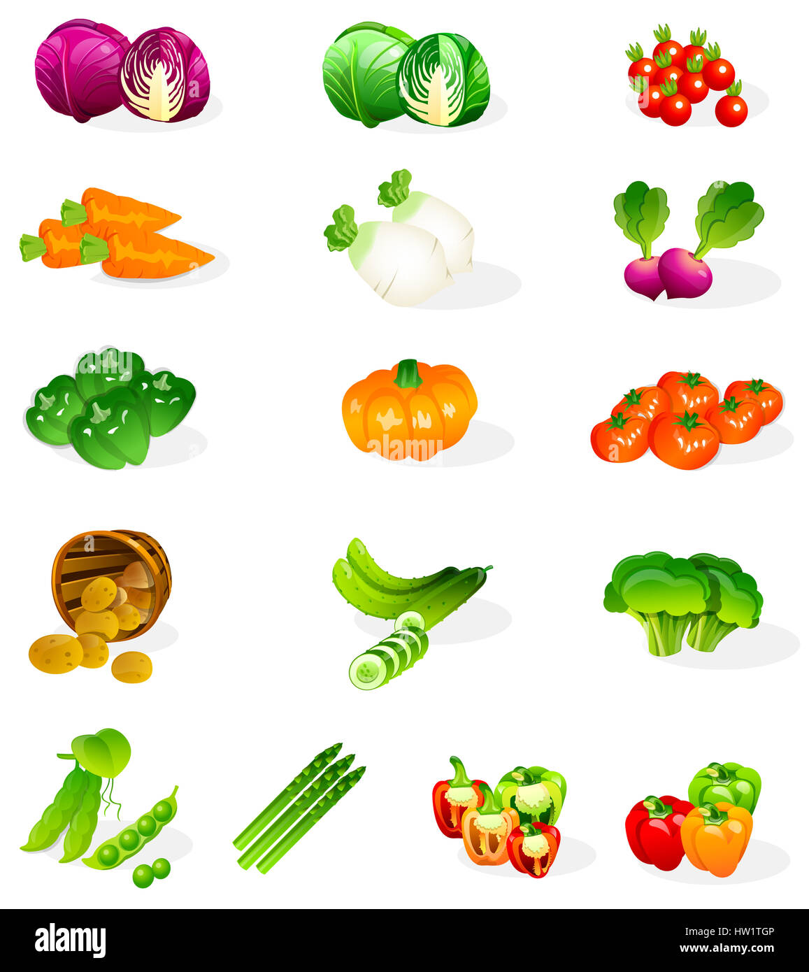 Broccoli clipart Cut Out Stock Images & Pictures - Alamy