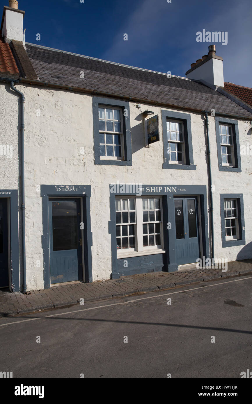 Ship Inn in Elie Scotland Stock Photo - Alamy