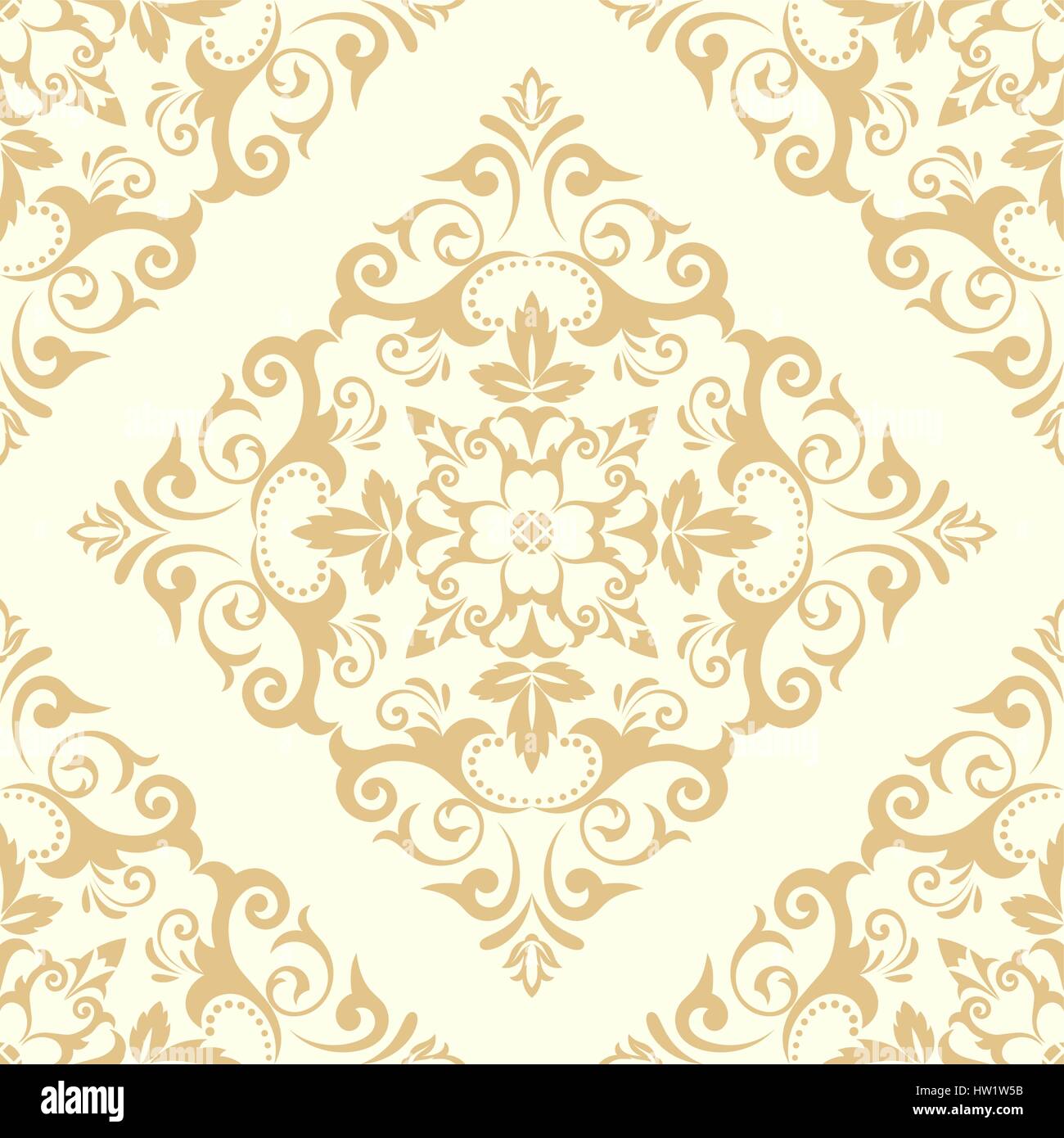 Vector seamless pattern. Luxury elegant texture of baroque style ...