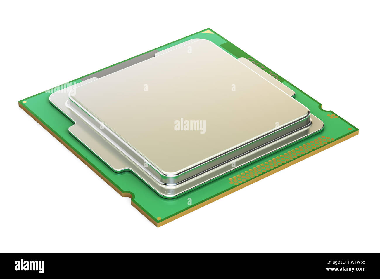 CPU computer processor unit, 3D rendering isolated on white background Stock Photo - Alamy