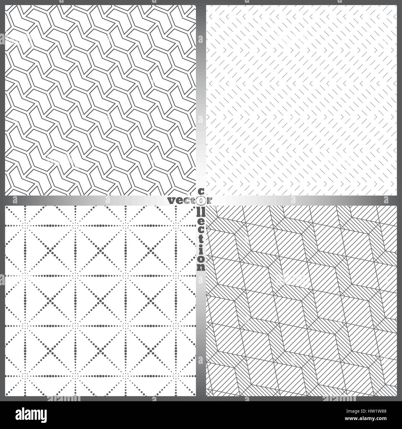 Seamless Pattern Set Of Four Abstract Textured Backgrounds Modern Stylish Textures Regularly