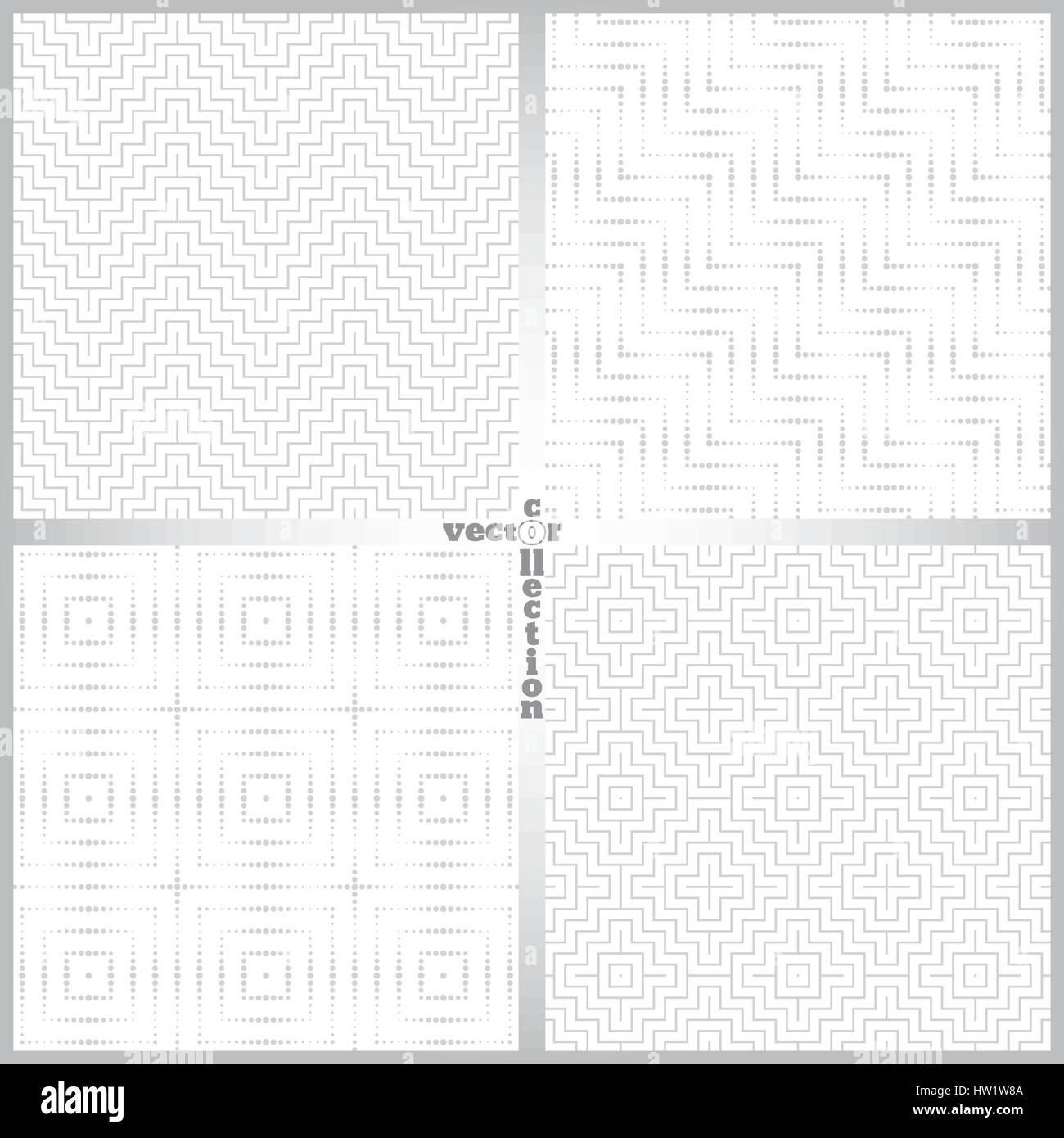 Seamless Pattern Set Of Four Abstract Textured Backgrounds Modern Stylish Textures Regularly