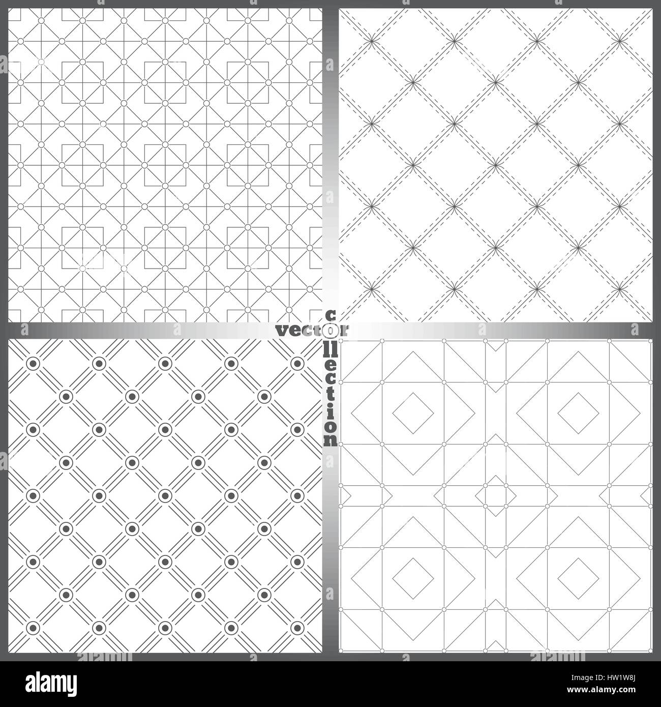 Seamless Pattern Set Of Four Abstract Textured Backgrounds Modern Stylish Textures Regularly