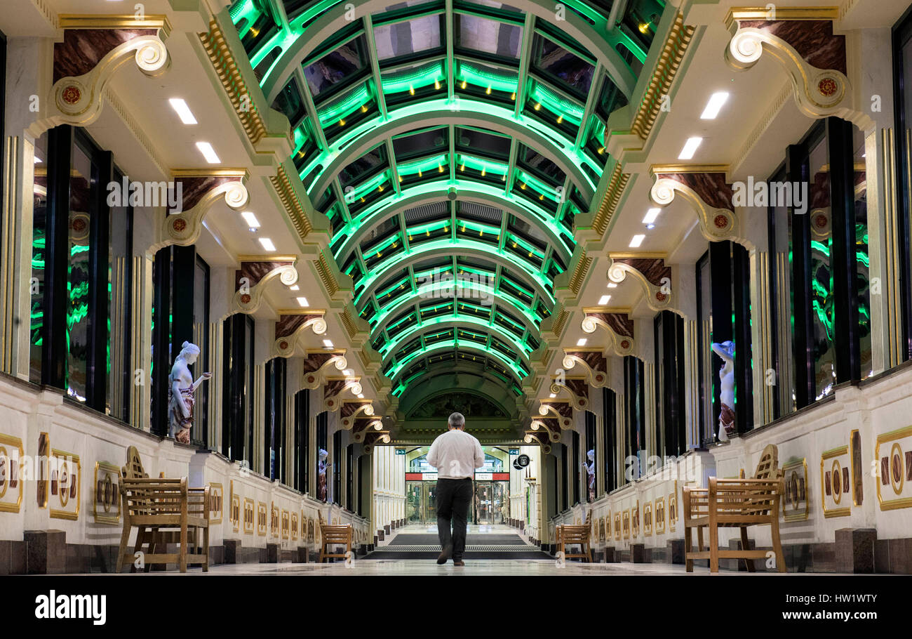 Intu Trafford Centre in Manchester is lit green by Tourism Ireland to ...