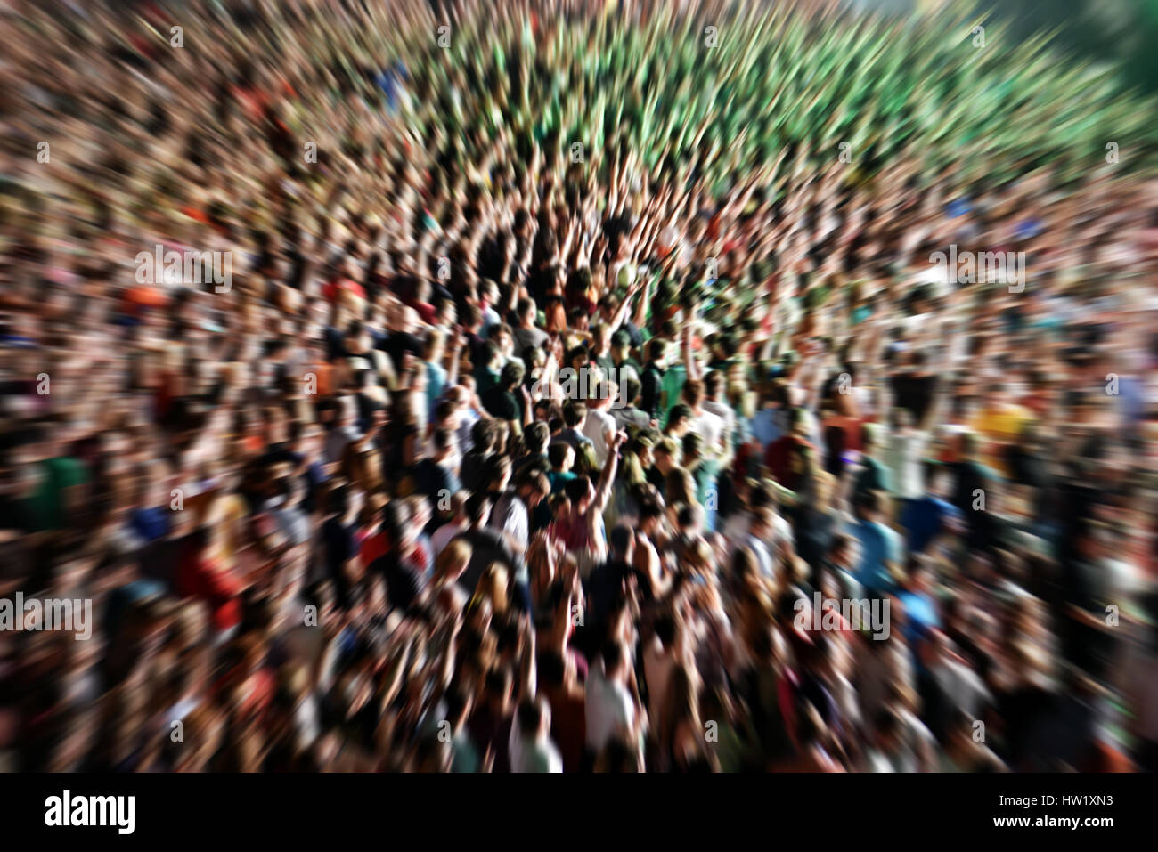 Background of defocused and blurred crowd of people Stock Photo - Alamy