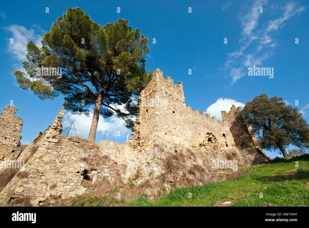 Ruins of Zocco castle, between San Feliciano and Monte del Lago ...
