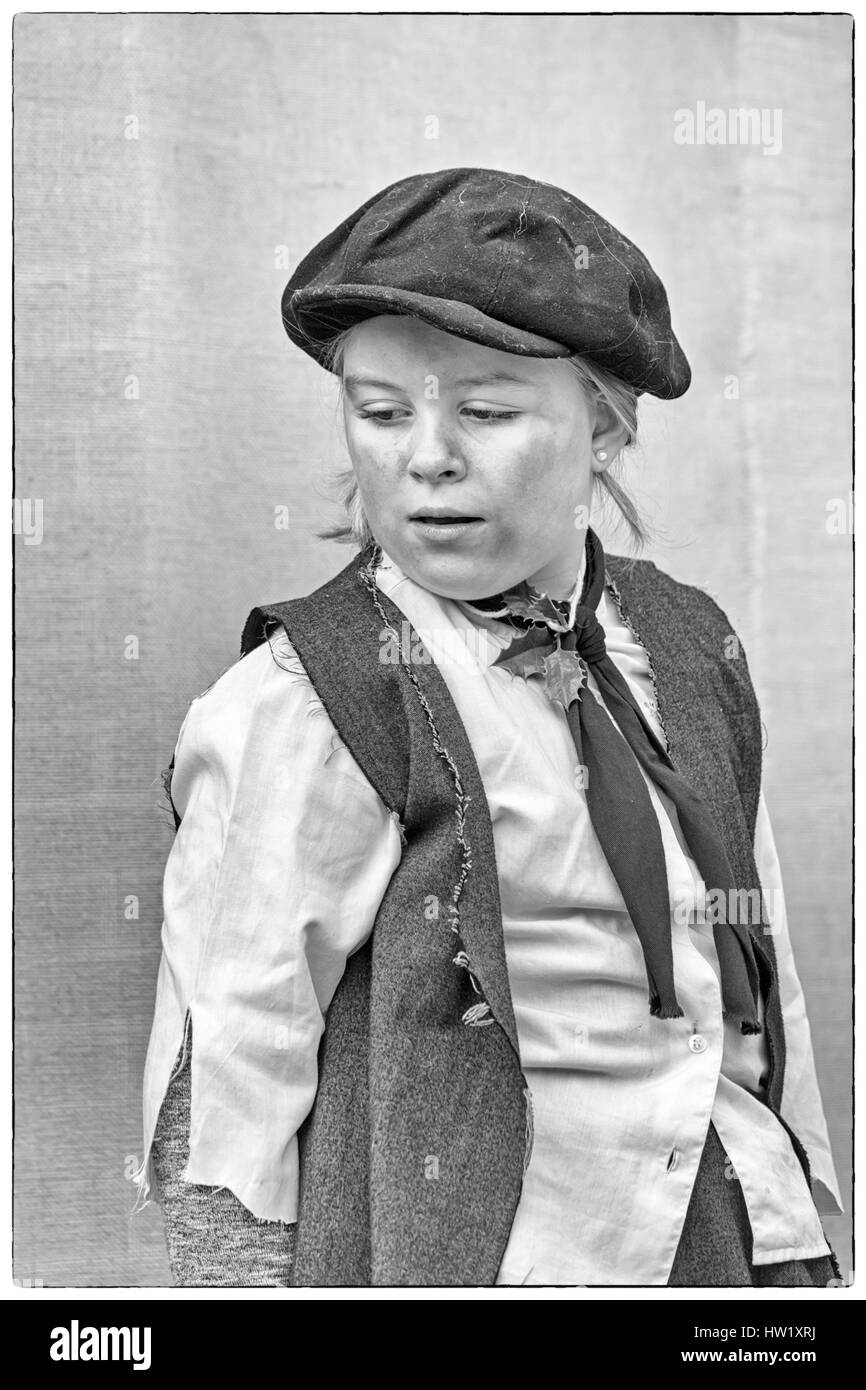 Street urchin at Victorian Festival of Christmas at Portsmouth ...