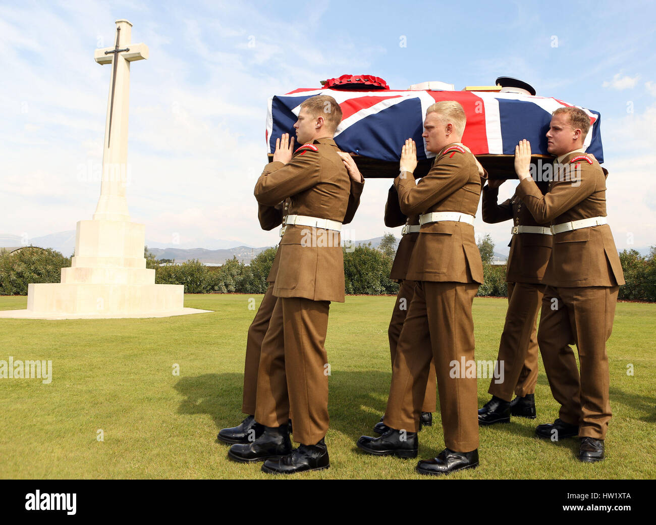 Lance corporal ronald george blackham funeral hi-res stock photography ...
