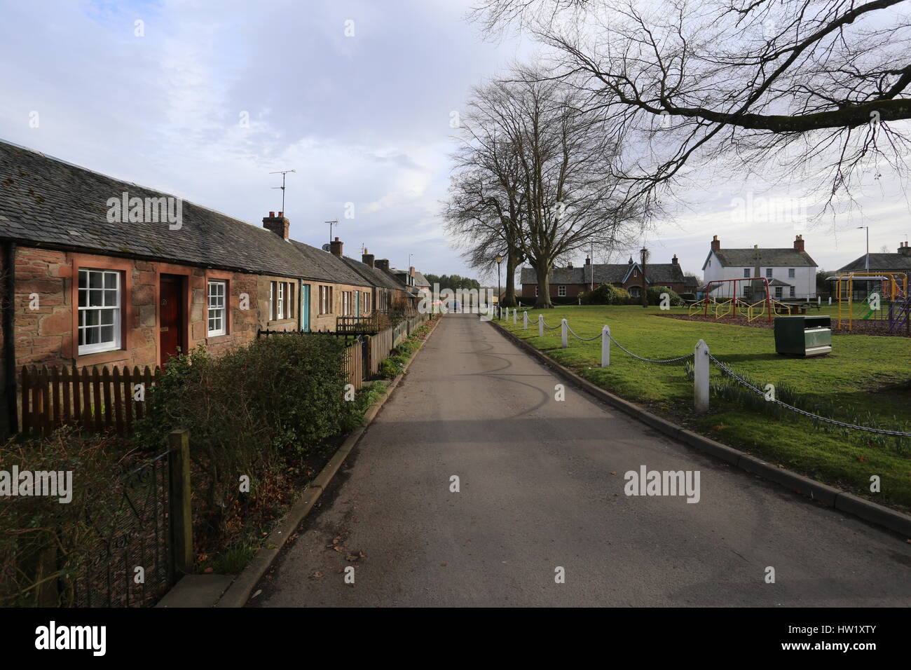 Spittalfield street scene Scotland March 2017 Stock Photo - Alamy