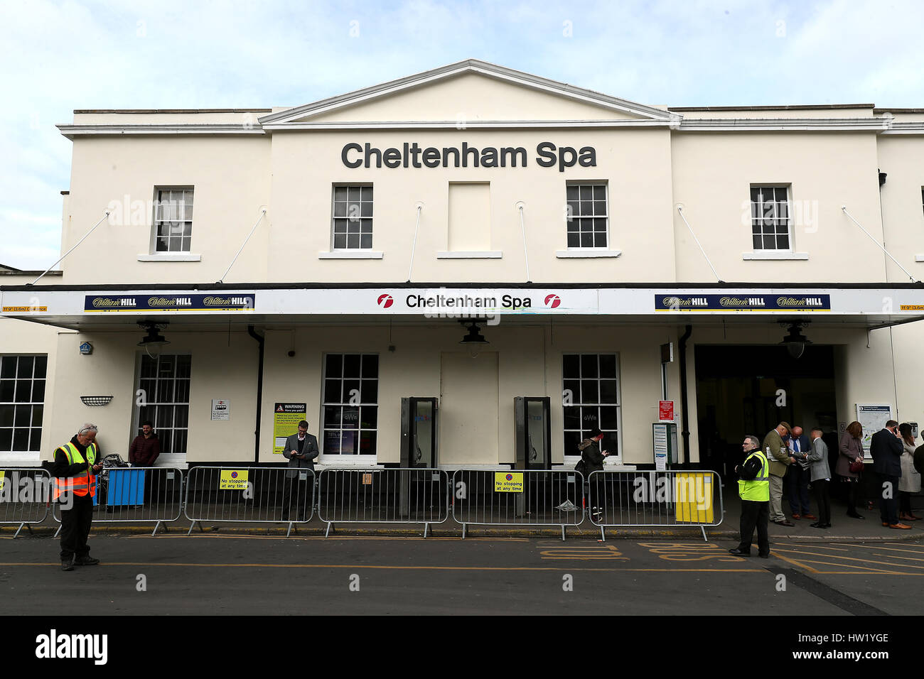 William Hill branding at Cheltenham Spa train station Stock Photo - Alamy