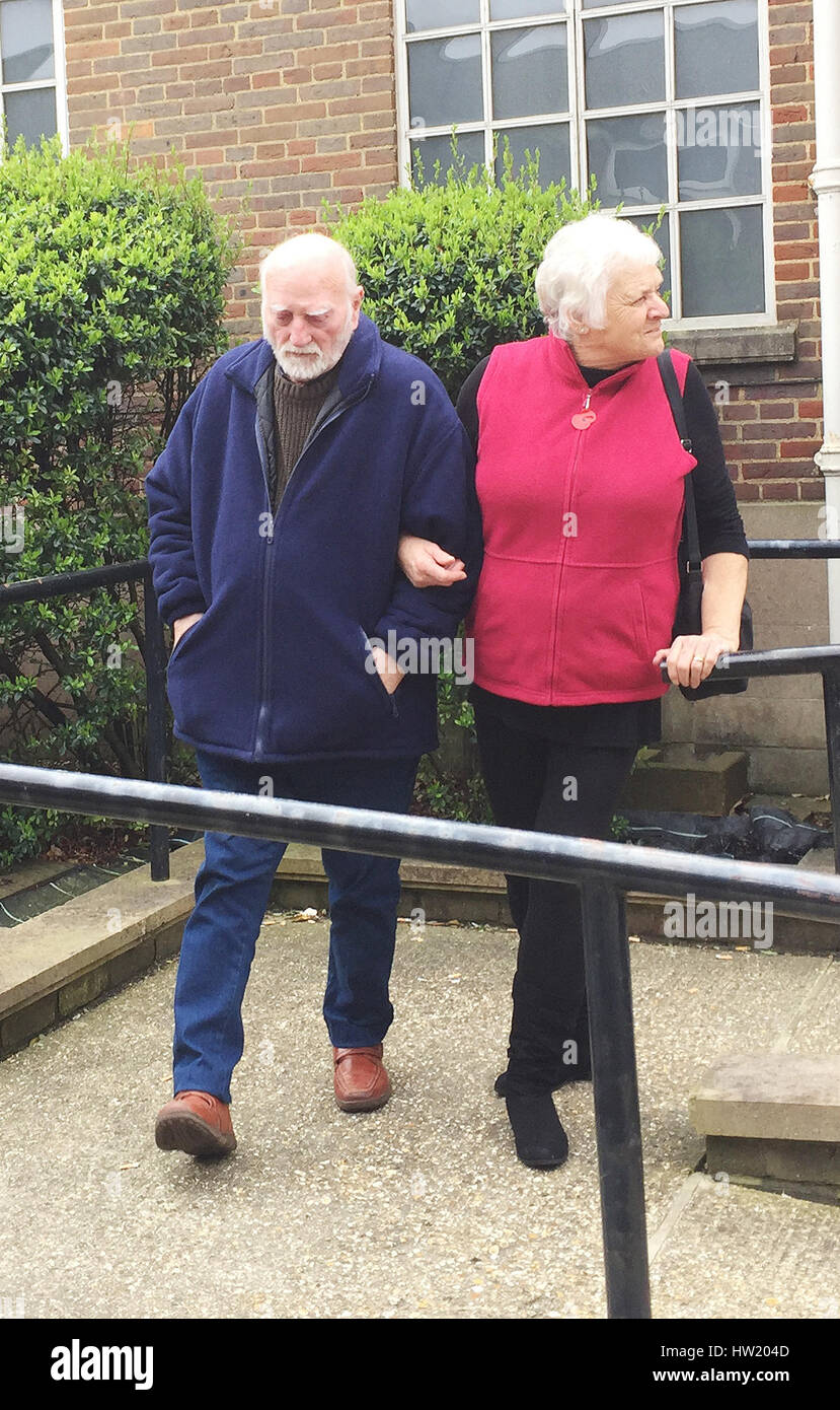 BEST QUALITY AVAILABLE Terry Bridger leaving Chichester Crown Court, as ...