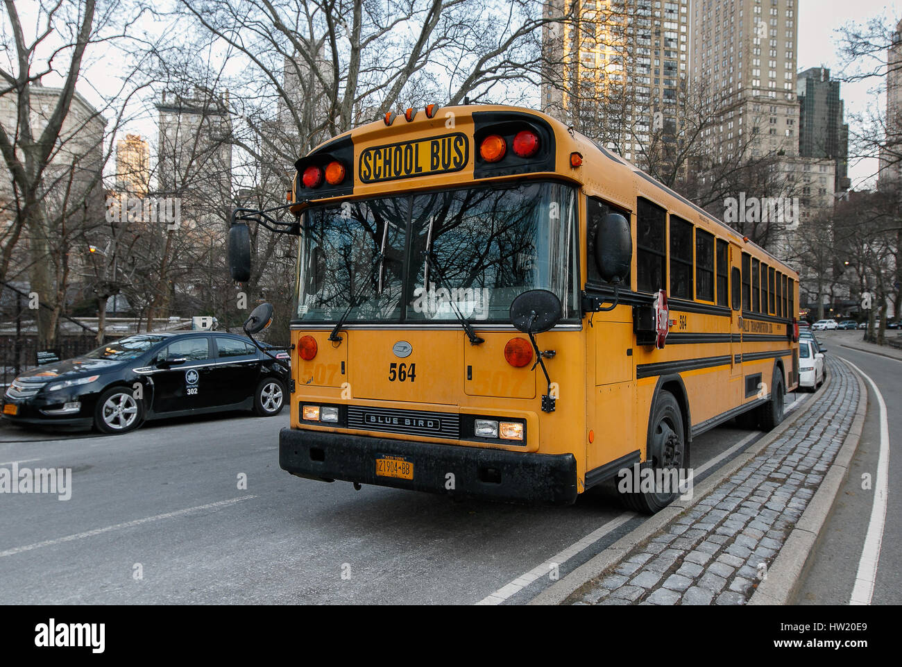 Empty School Bus