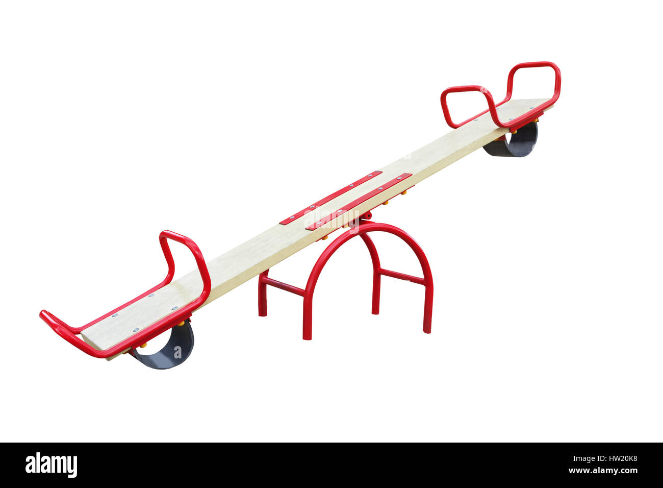 Illustration of isolated see saw on white background Stock Photo - Alamy