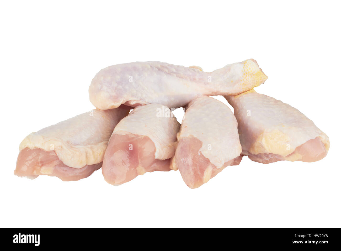 Chicken legs, it is isolated on white Stock Photo - Alamy