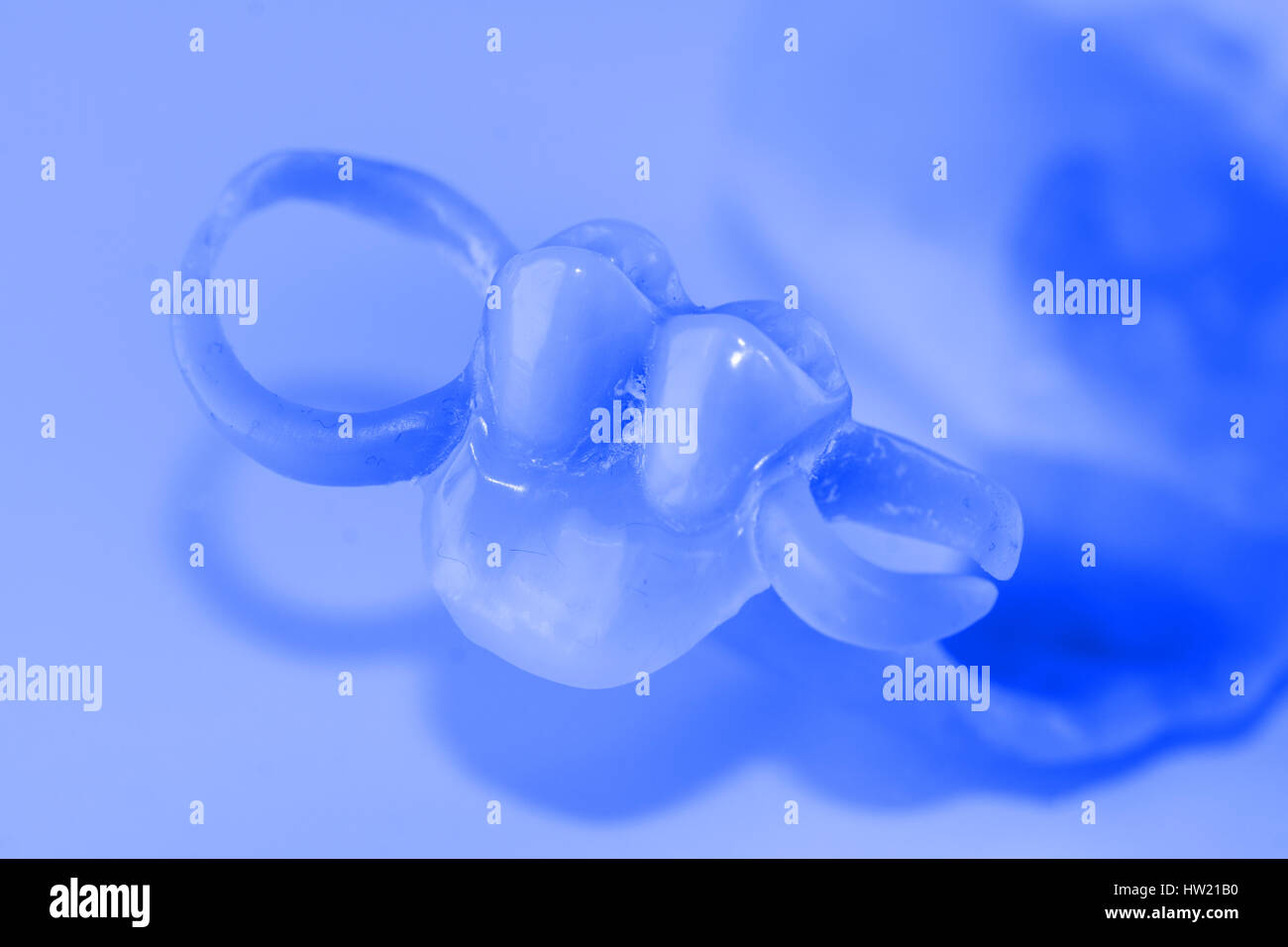 new nylon prosthesis for a patient with a partial loss of teeth Stock ...