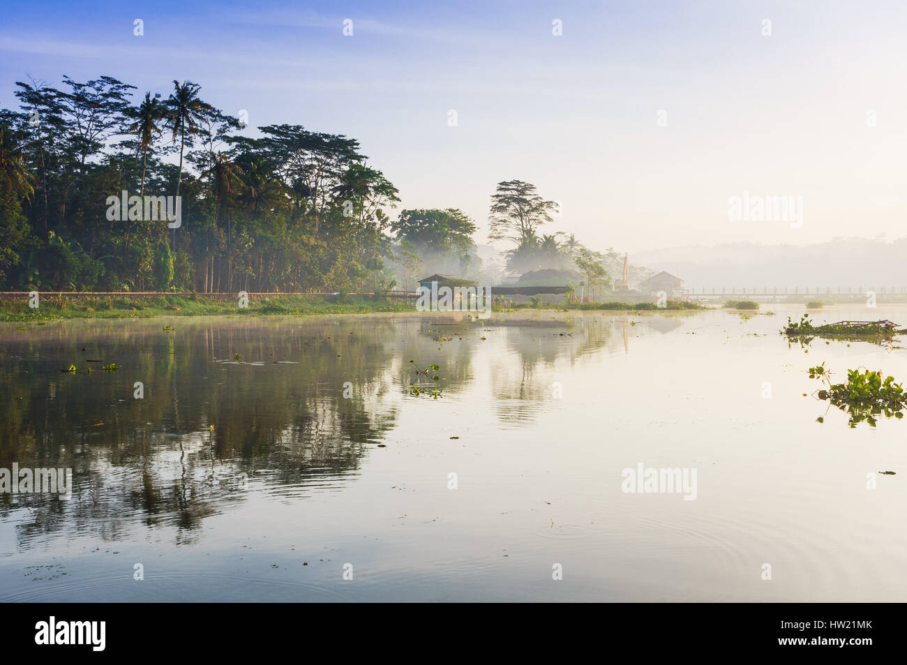 Landscape of Rawa Pening Lake Semarang Central Java Indonesia Stock ...