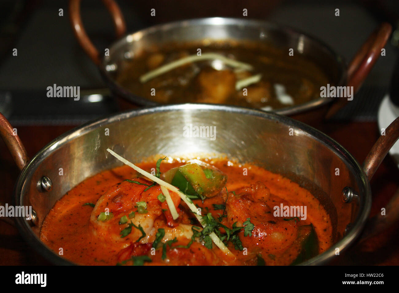 The food cooked at restaurant. Various dishes for every taste and ...