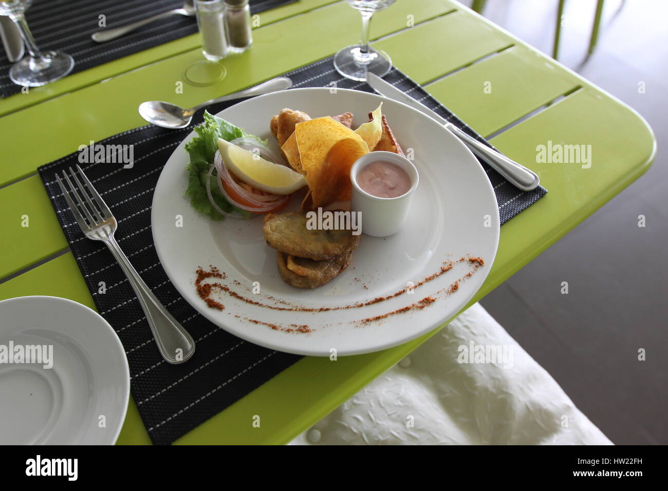 Restaurant menu. Dishes which give at restaurants. Salads, second ...